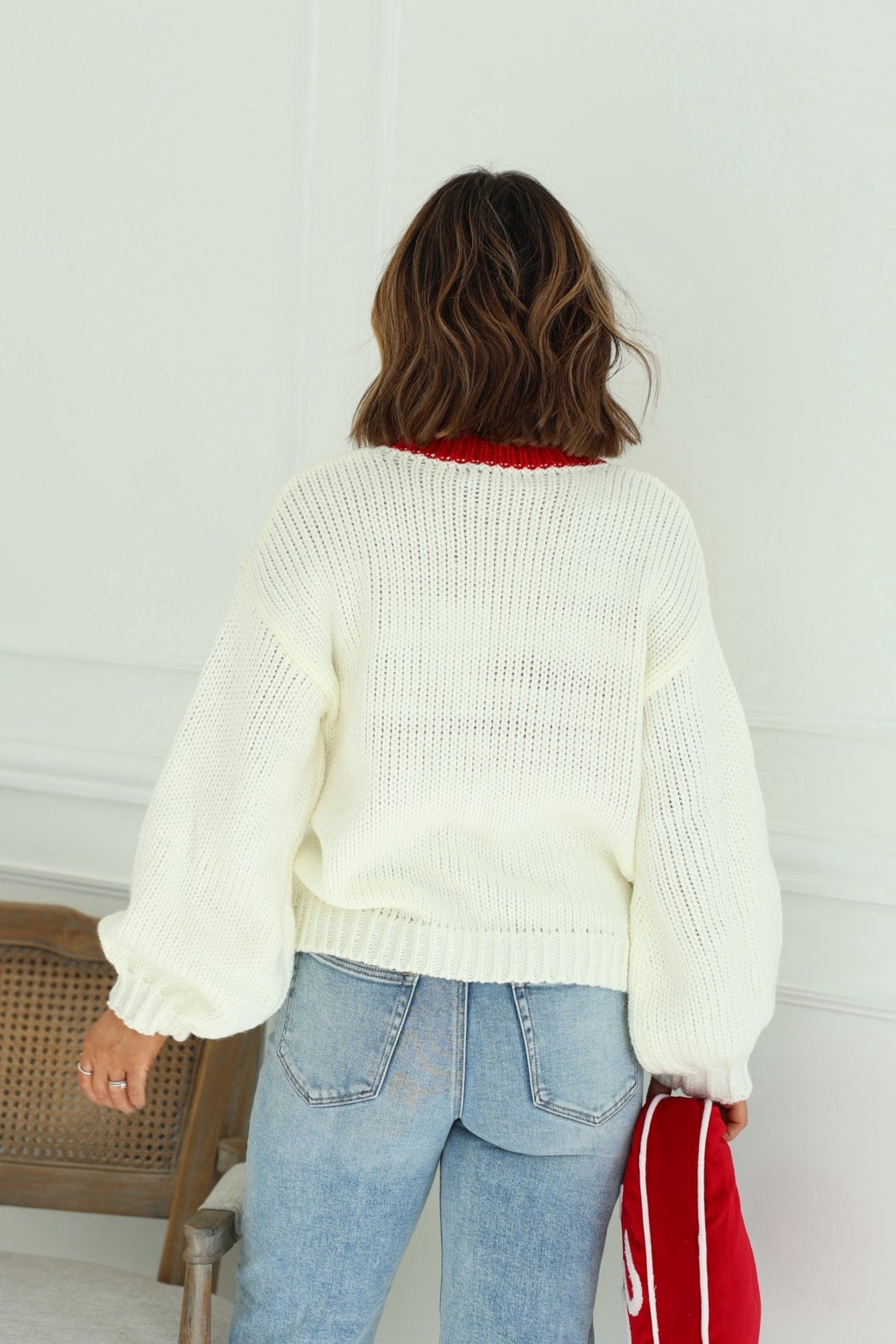 Chunky Cream Heart Shape Sweater - FINAL SALE – Magnolia Boutique