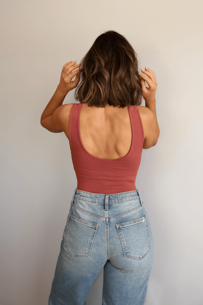 Perfect Seamless Double Layered Bodysuit - Terracotta – Magnolia Boutique